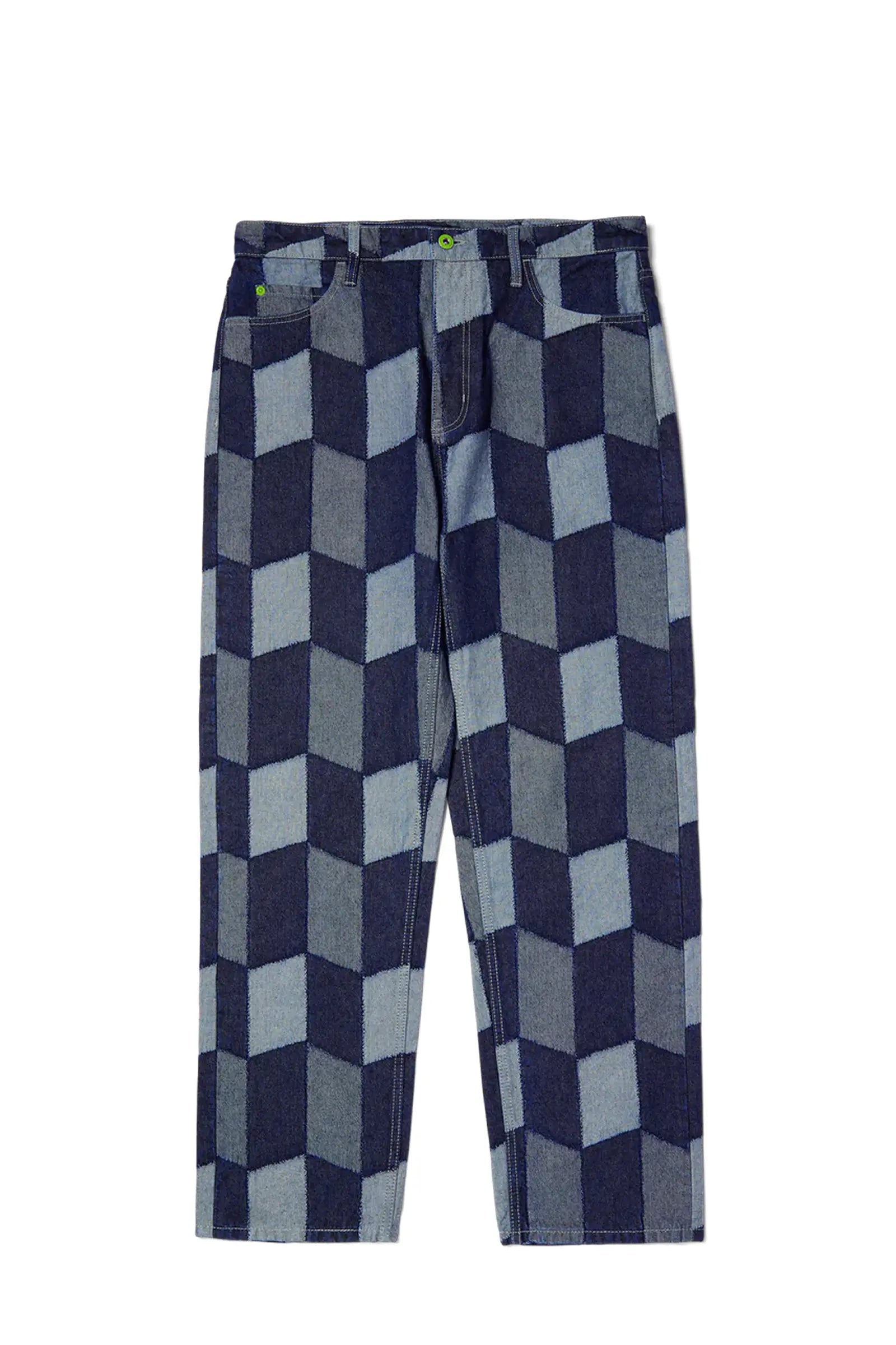 Pantalon HUF Patchwork Denim Azul – ARTMOB HAUNTED MARKET FOR ART ...